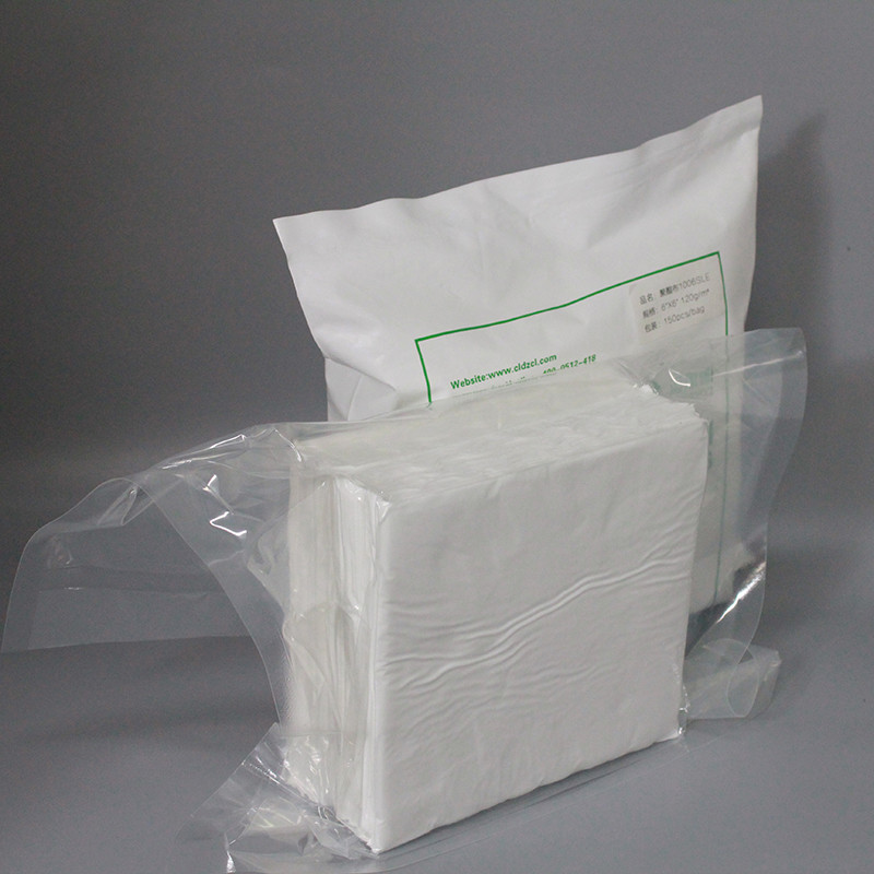 Non Sterile 6 Inch Cleanroom Microfiber Wipes Laser Cut Class 100 Dry ...