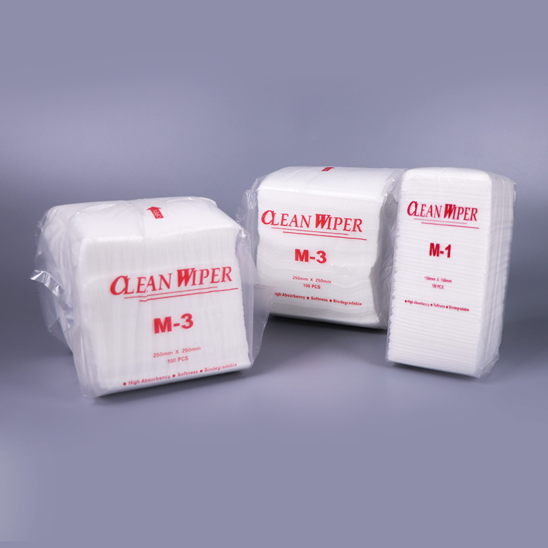 M-3 Series Super Tough Non Woven Lint Free Cleanroom Wipes Cross Lapping