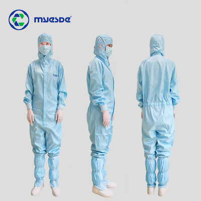 Antistatic Smock Reusable ESD cleanroom coverall antistatic uniform with hood esd lab Coats ...