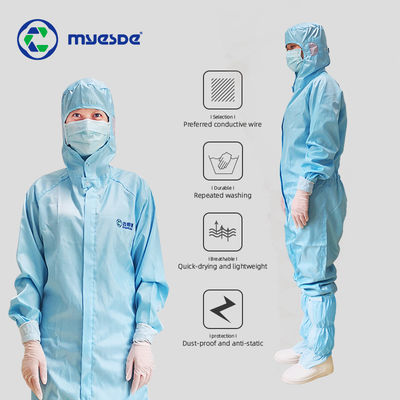 Antistatic Smock Reusable ESD cleanroom coverall antistatic uniform ...