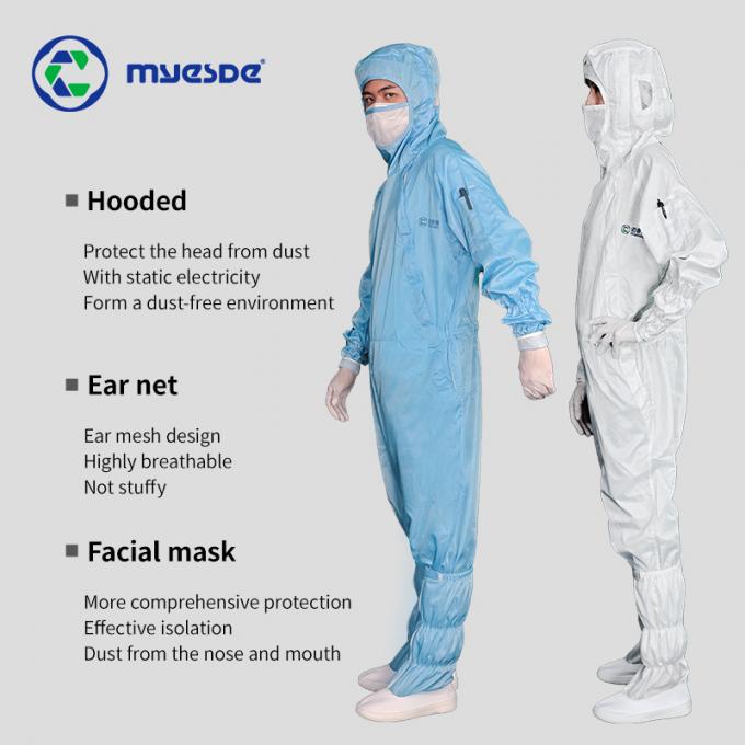 esd Smock Lint Free Antistatic Garment Dust Prevention Garments ...