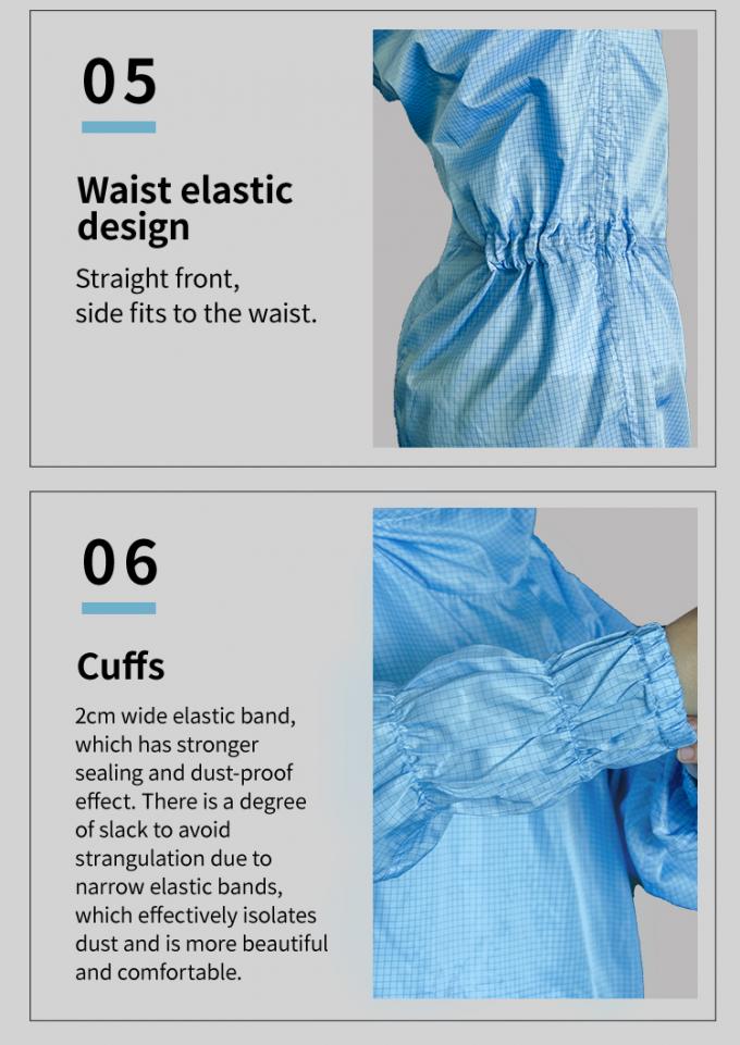 esd Smock Lint Free Antistatic Garment Dust Prevention Garments Cleanroom Anti Static Clean Room ...