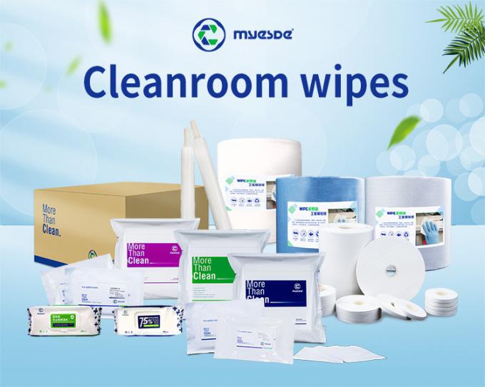 100% Polyester 110gsm Lint Free Disposable Cloths 9x9 Class 100 Anti ...