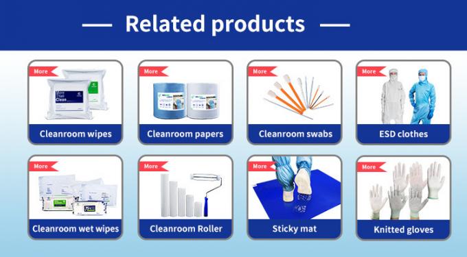 100% Polyester 110gsm Lint Free Disposable Cloths 9x9 Class 100 Anti ...