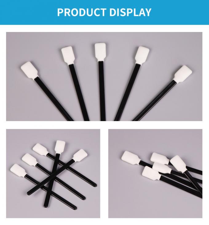 Printhead Cleanroom Lint Free Foam Tipped Swabs Industrial Cleaning Swab