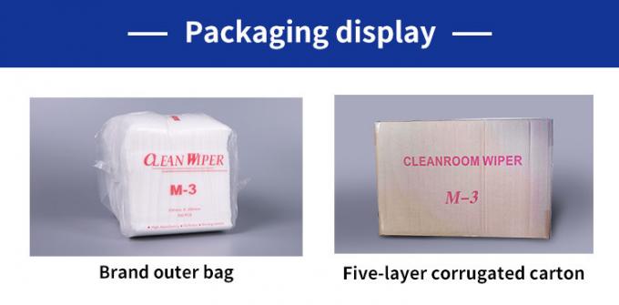 M-3 Series Super Tough Non Woven Lint Free Cleanroom Wipes Cross Lapping