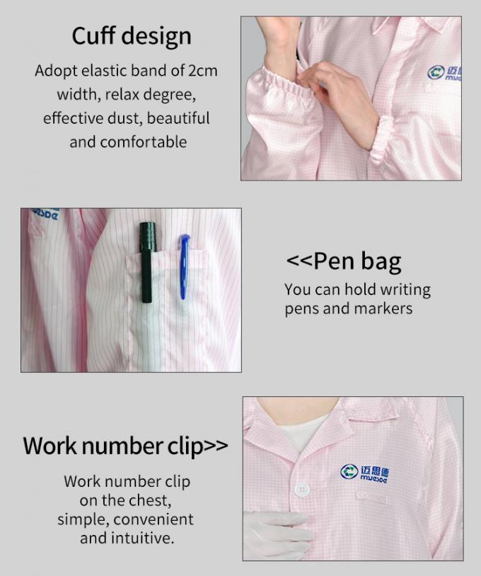 Clean Room Uniforms Antistatic Coat Clothing Workwear Esd Cleanroom ...