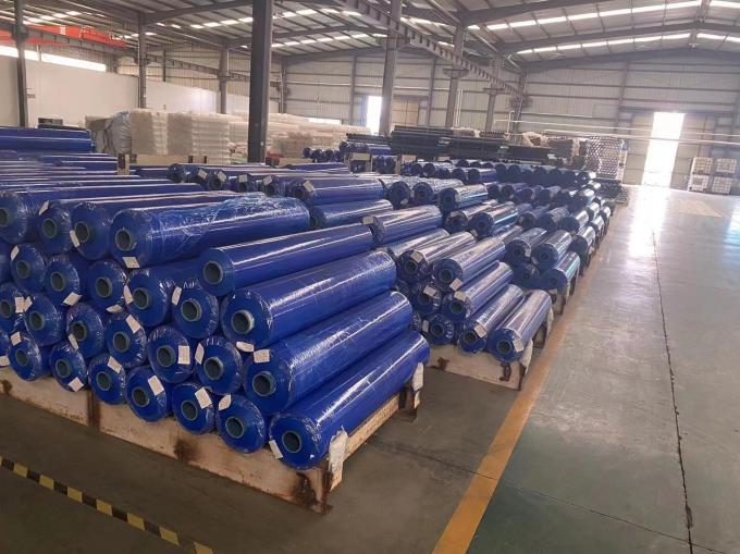 Blue Cleanroom Polyethylene Sheeting Sticky Mat With Non Skid Backing